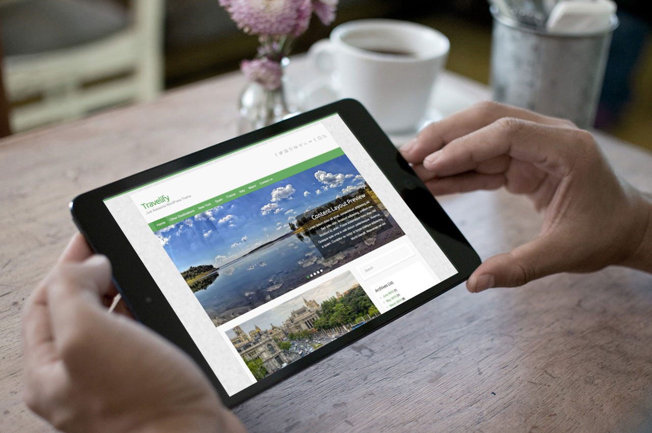 Travelify Awesome And Responsive Free Travel Wordpress Theme Colorlib
