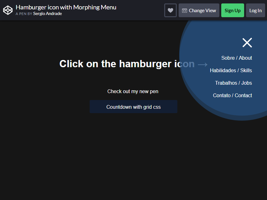 23 Bootstrap Hamburger Menu Examples (Free) - Colorlib