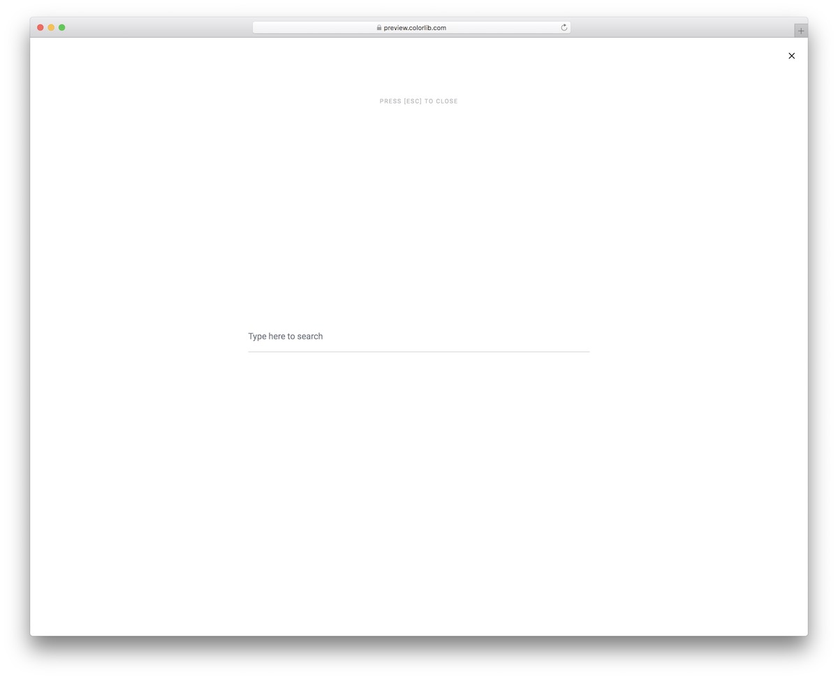 Search Form/Bar V16 - Free Minimal Overlay Search Bar 2022 - Colorlib