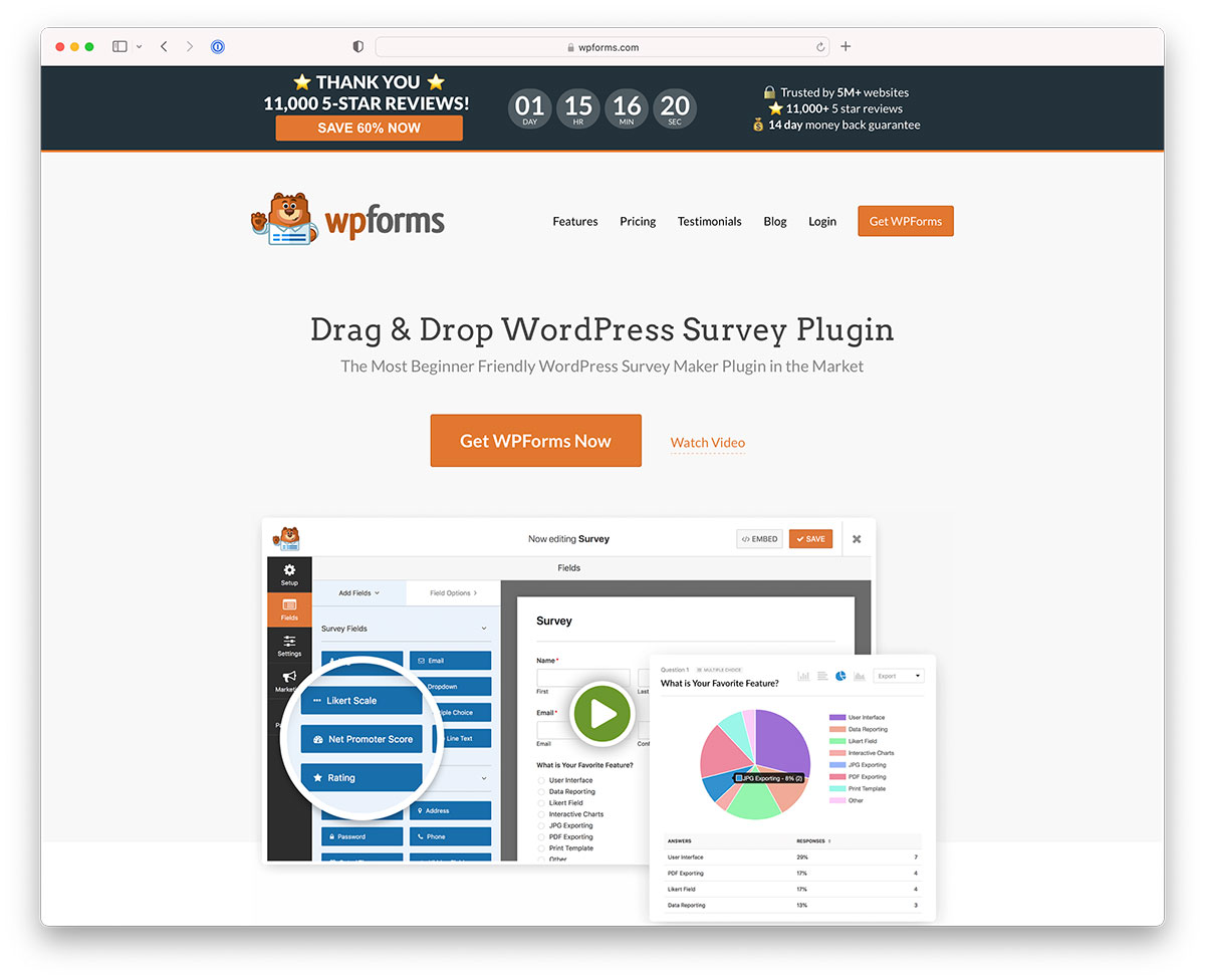 20 Best WordPress Survey Plugins [Compared] 2022 - Colorlib