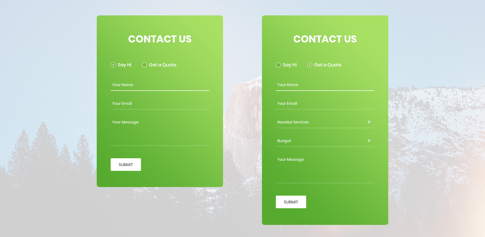 Free Contact Form v3 - HTML/CSS Template 2022 - Colorlib