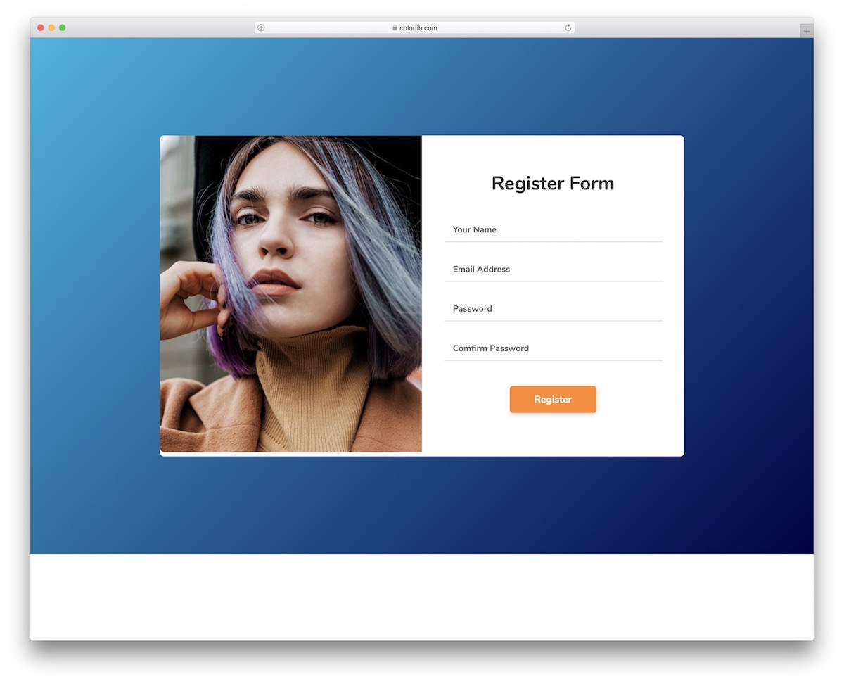 Colorlib Reg Form V36 - Free Advanced Registration Form 2022 - Colorlib
