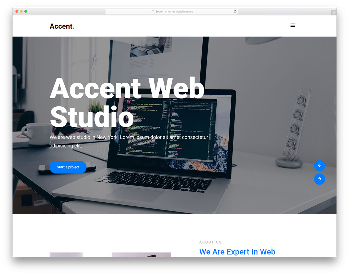 Accent - Free Web Design Studio Website Template 2025 - Colorlib