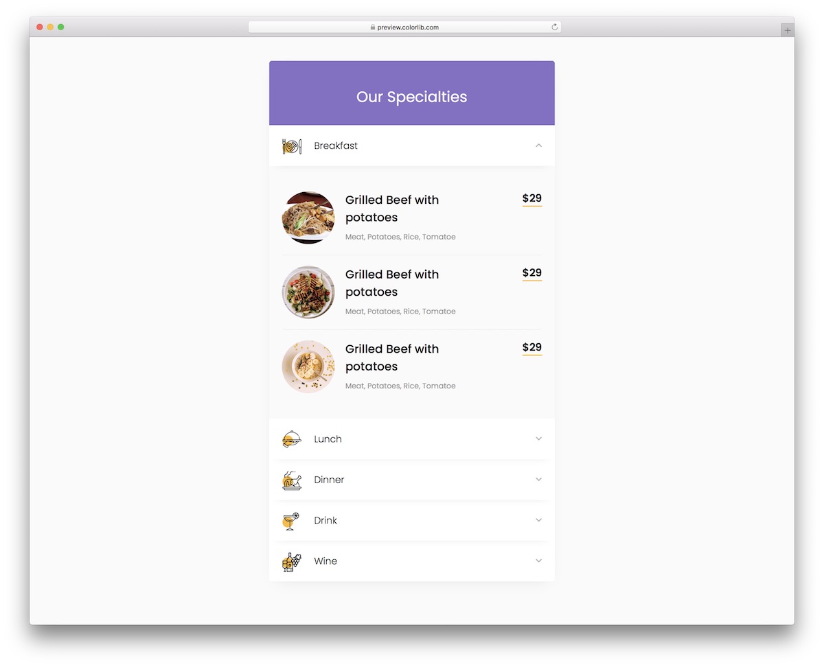 Bootstrap Accordion V02 Free Food Menu Accordion 2024 Colorlib Bootstrap Accordion V02 Free Food Menu Accordion 2024 Colorlib