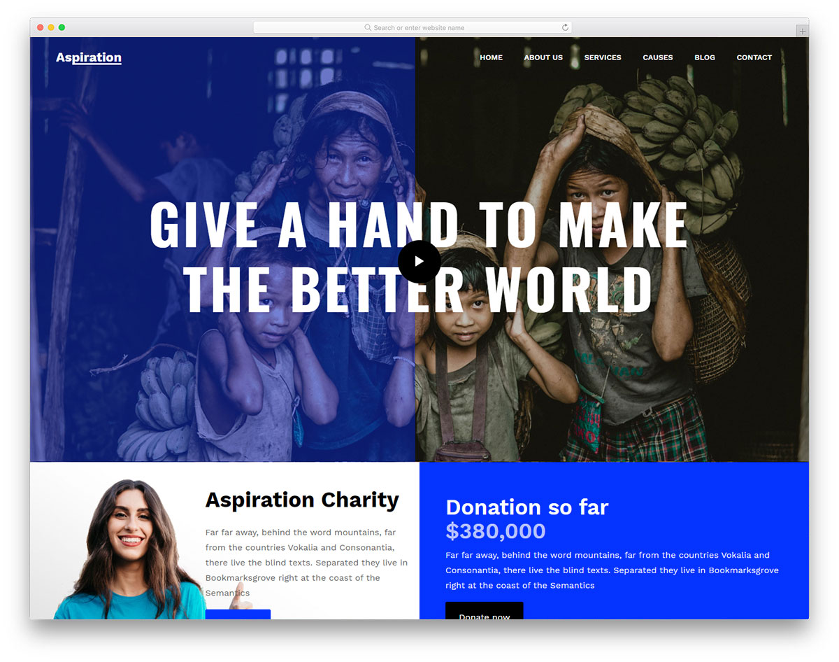 Aspiration - Free Charity Foundation Website Template 2025 - Colorlib