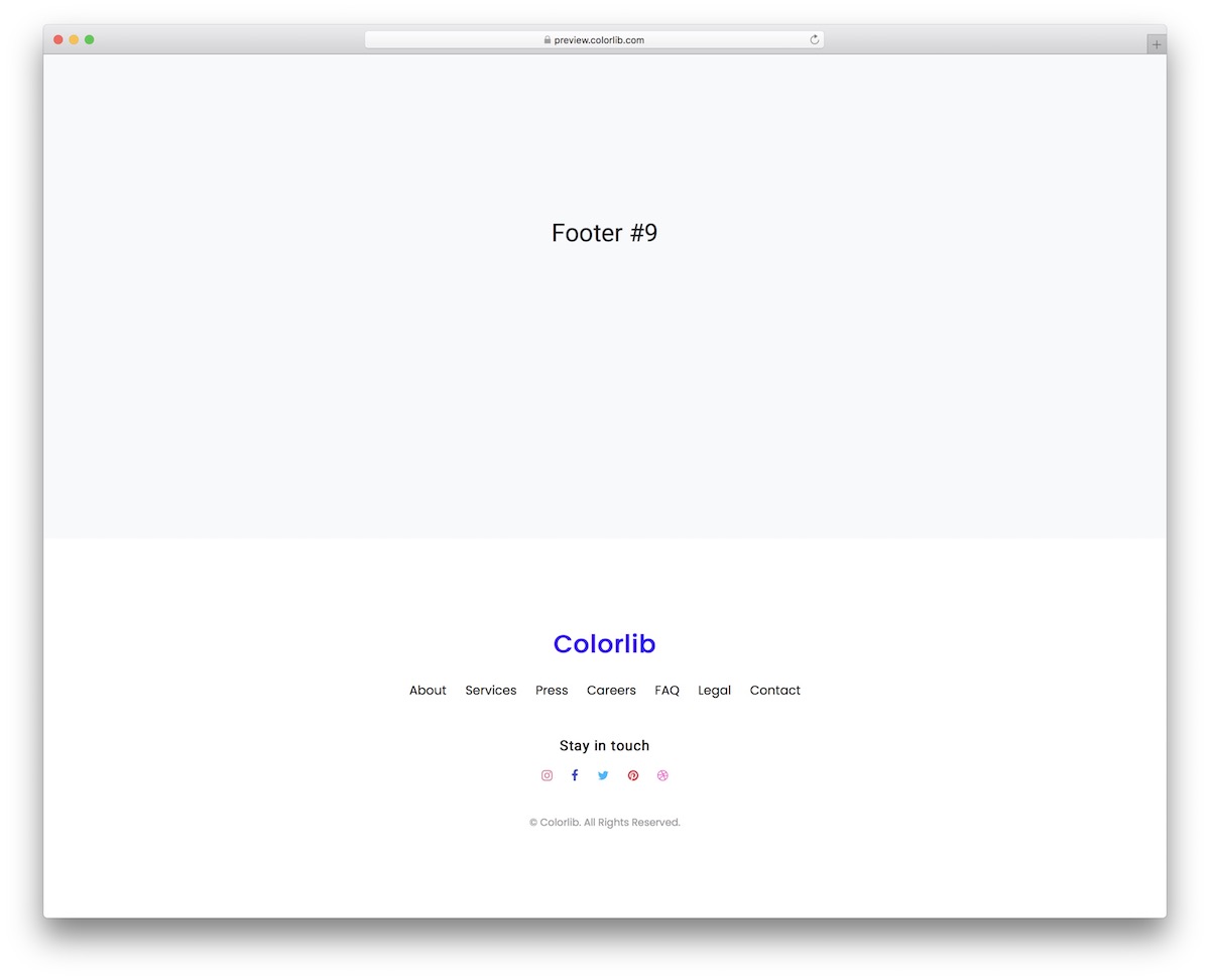 Bootstrap Footer V09 - Free Responsive Footer Template 2025 - Colorlib