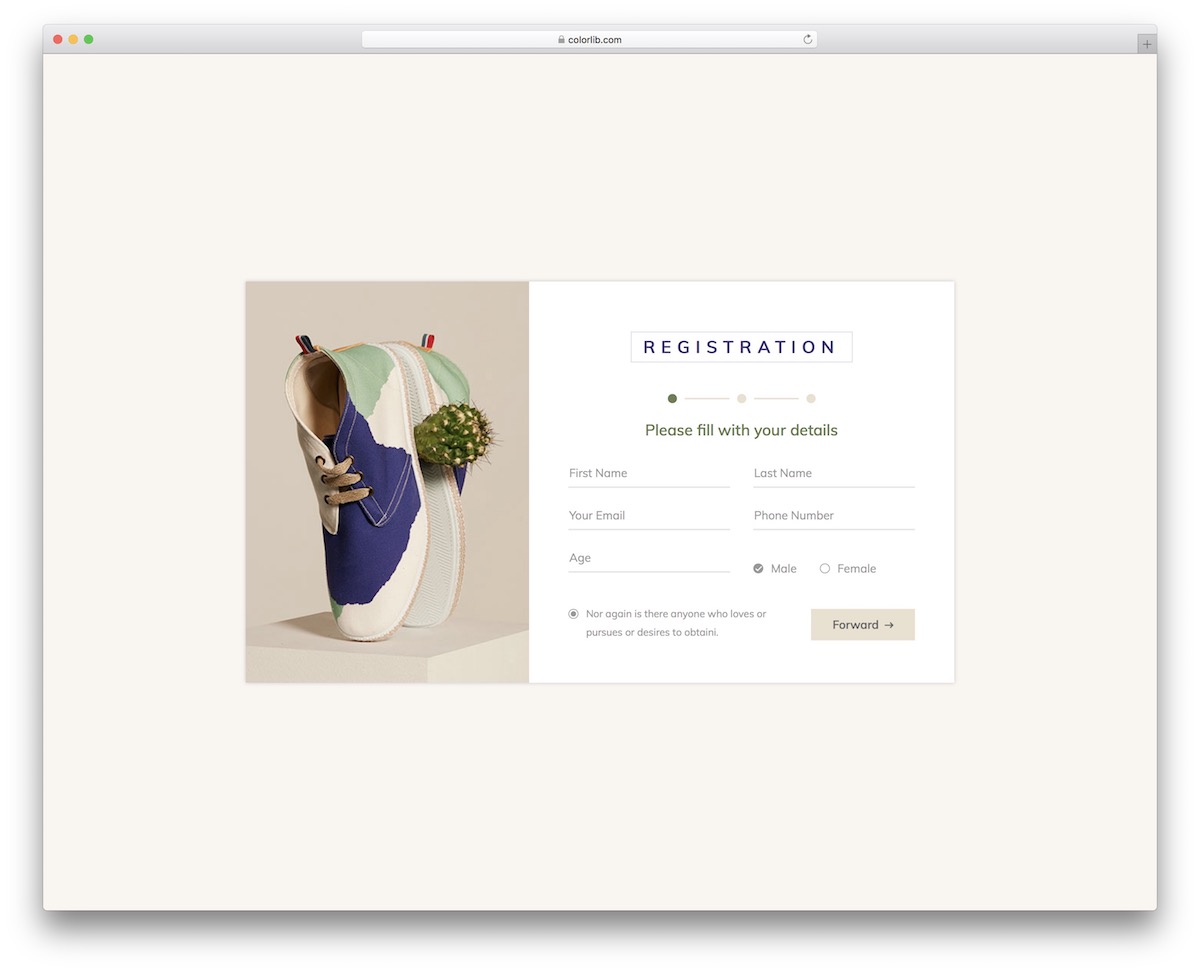 Colorlib Wizard 1 - Free Registration Template 2025 - Colorlib