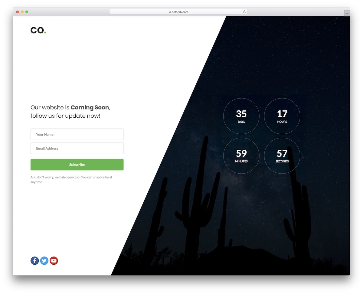 Coming Soon V01 - Free Bootstrap Website Template 2025 - Colorlib