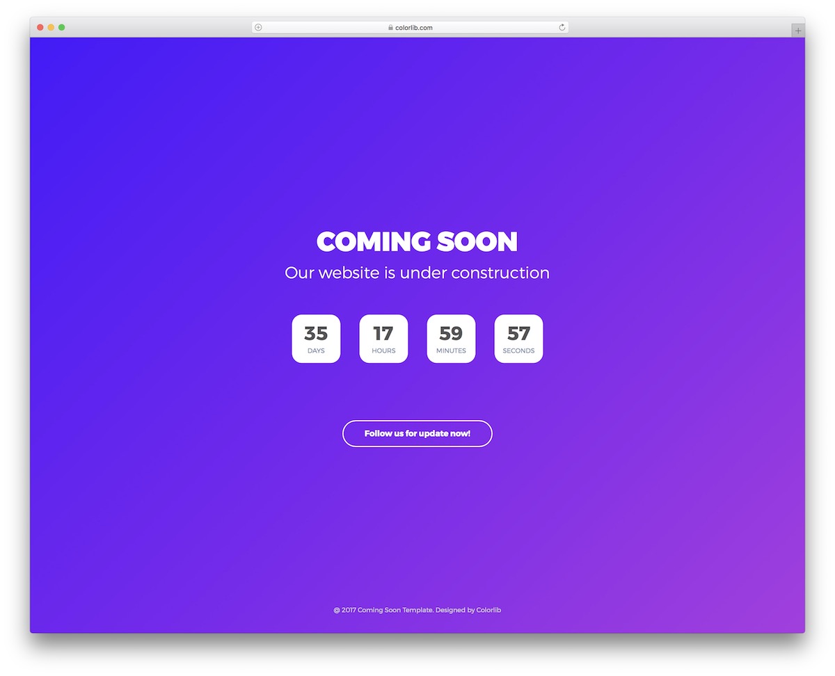 Coming Soon V04 - Free Gradient Website Template 2025 - Colorlib