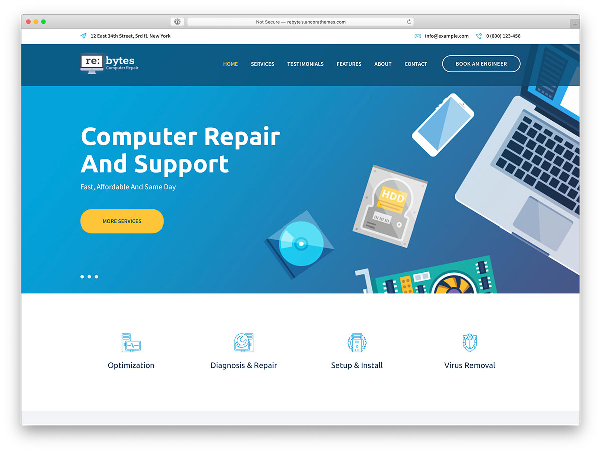 15 Best Computer Repair WordPress Themes (2022) - Colorlib