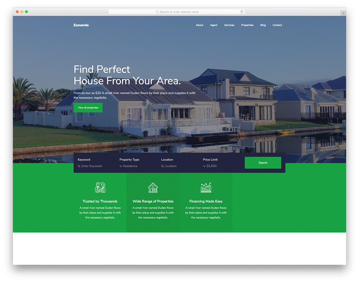 Ecoverde - Free Bootstrap 4 Real Estate Website Template 2025 - Colorlib