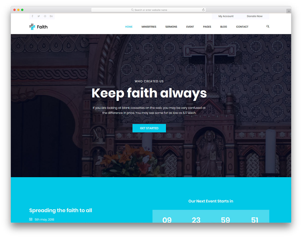 Faith - Free HTML Religious Website Template - Colorlib