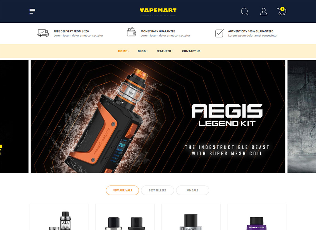 8 Best eCig & Vaping eCommerce Themes & Templates 2022 - Colorlib