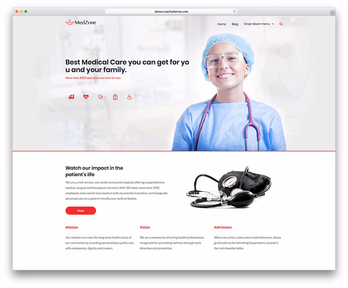 11 Best Free Medical WordPress Themes 2022 - Colorlib