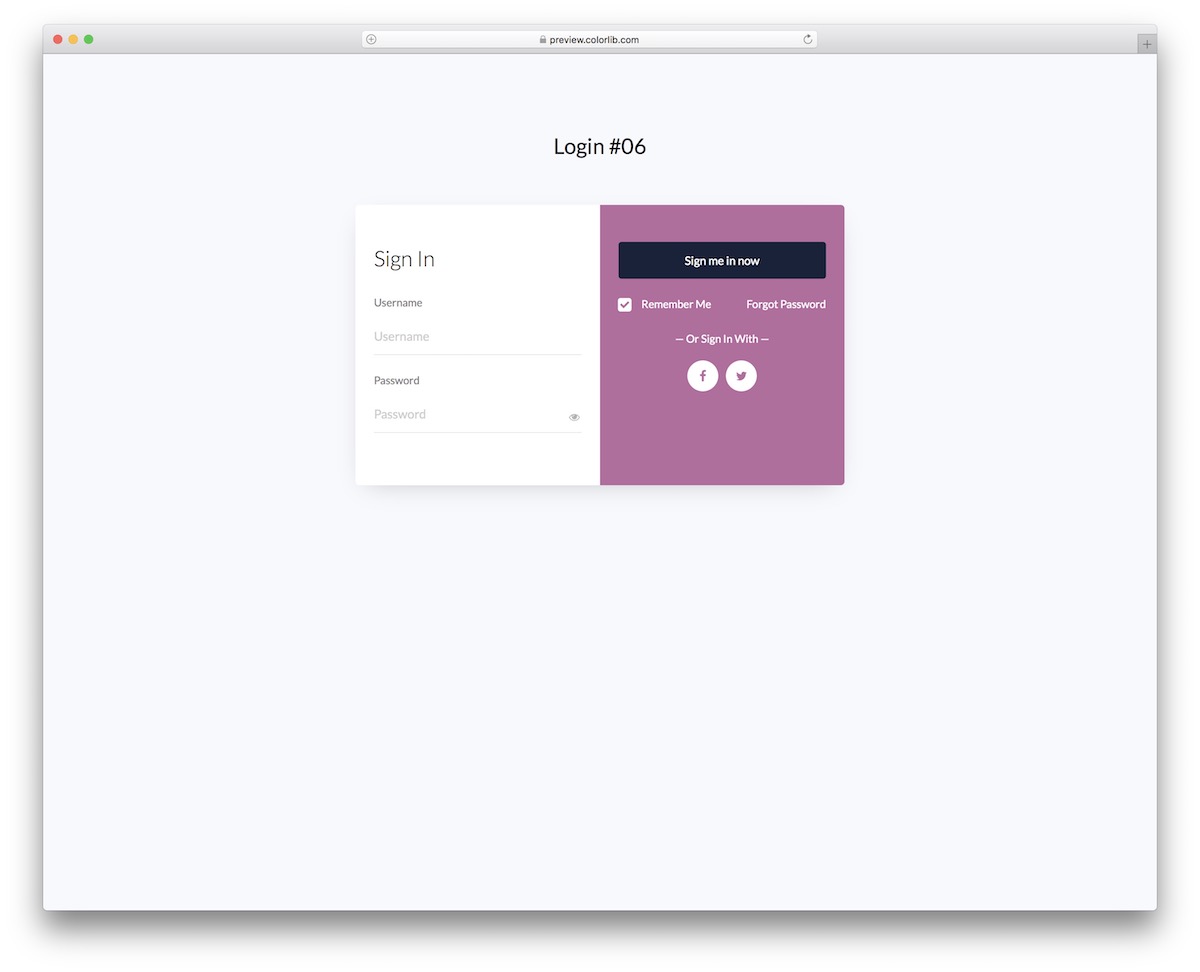 Login Form V16 - Free Split-Screen Login Form Template 2025 - Colorlib