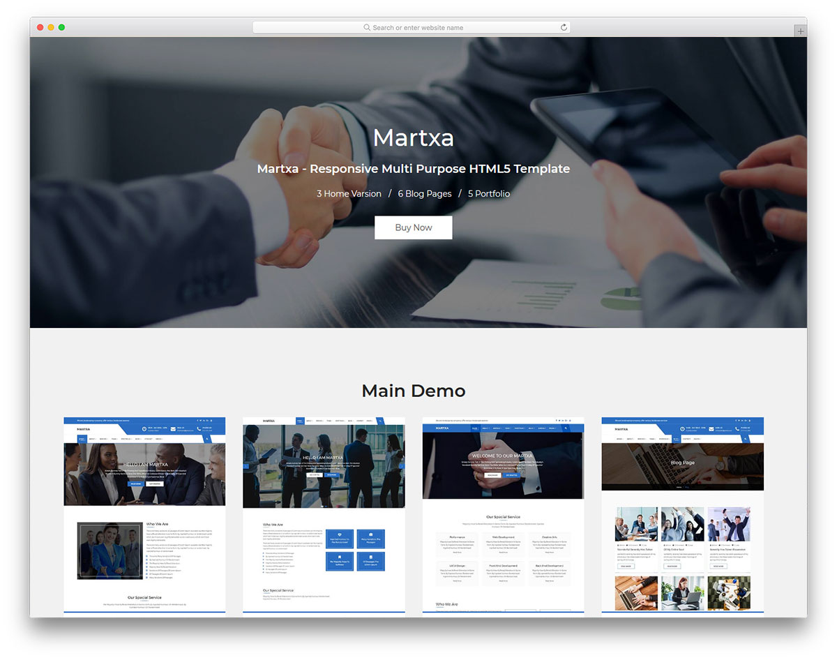 Martxa - Free Multi-Purpose Business Website Template - Colorlib