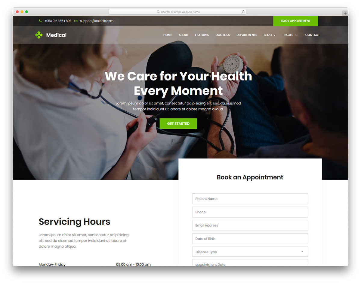 Medical - Free Medical Clinic Website Template - Colorlib