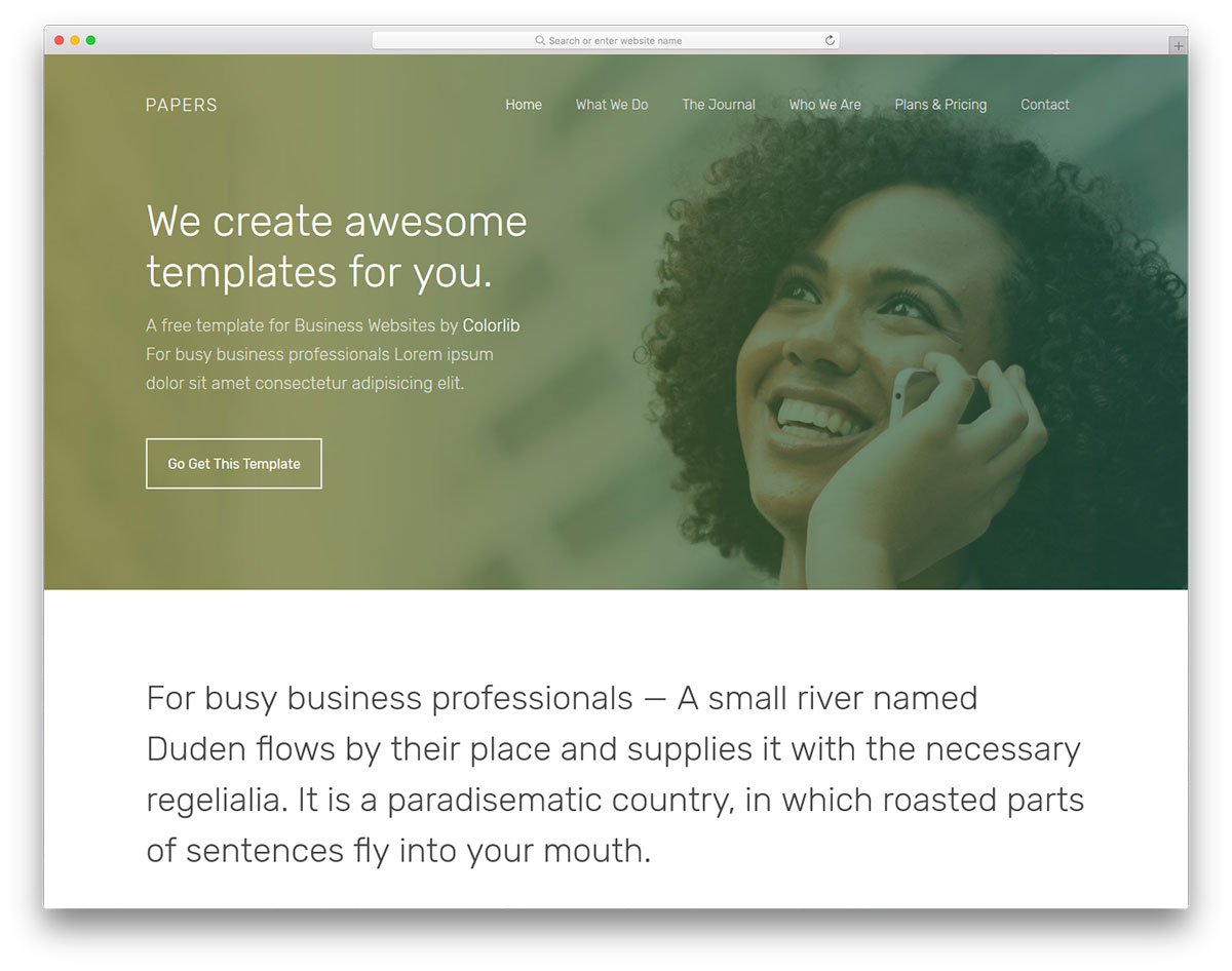Papers - Free Creative Business Website Template 2025 - Colorlib
