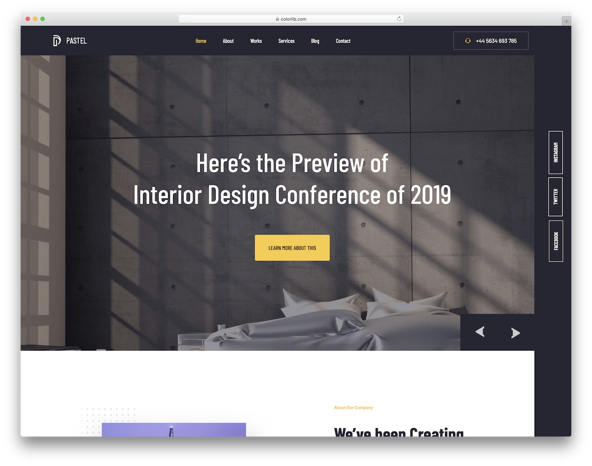 Pastel - Free Interior Design & Furniture Website Template 2025 - Colorlib