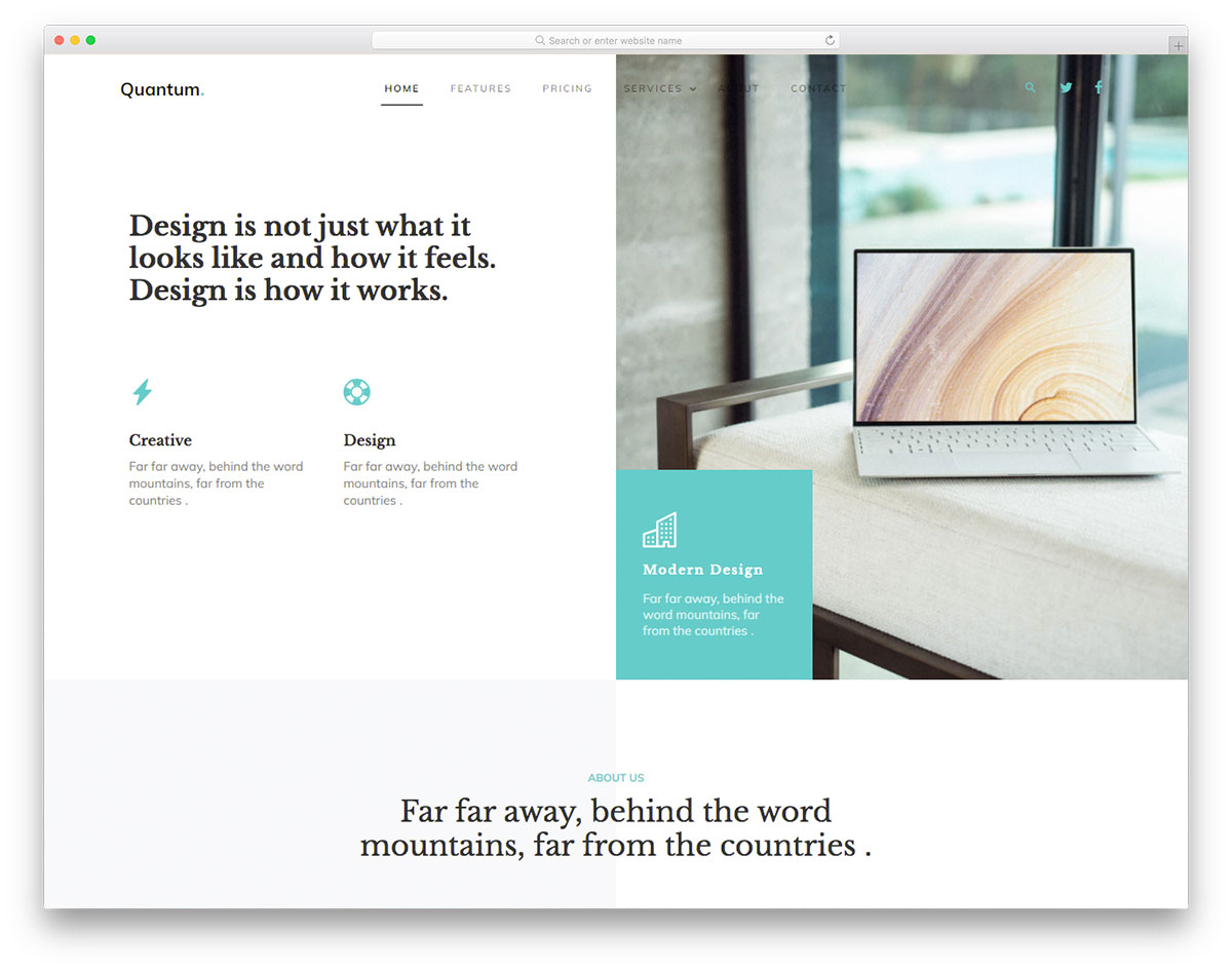 Quantum - Free Lander Website Template Design 2025 - Colorlib