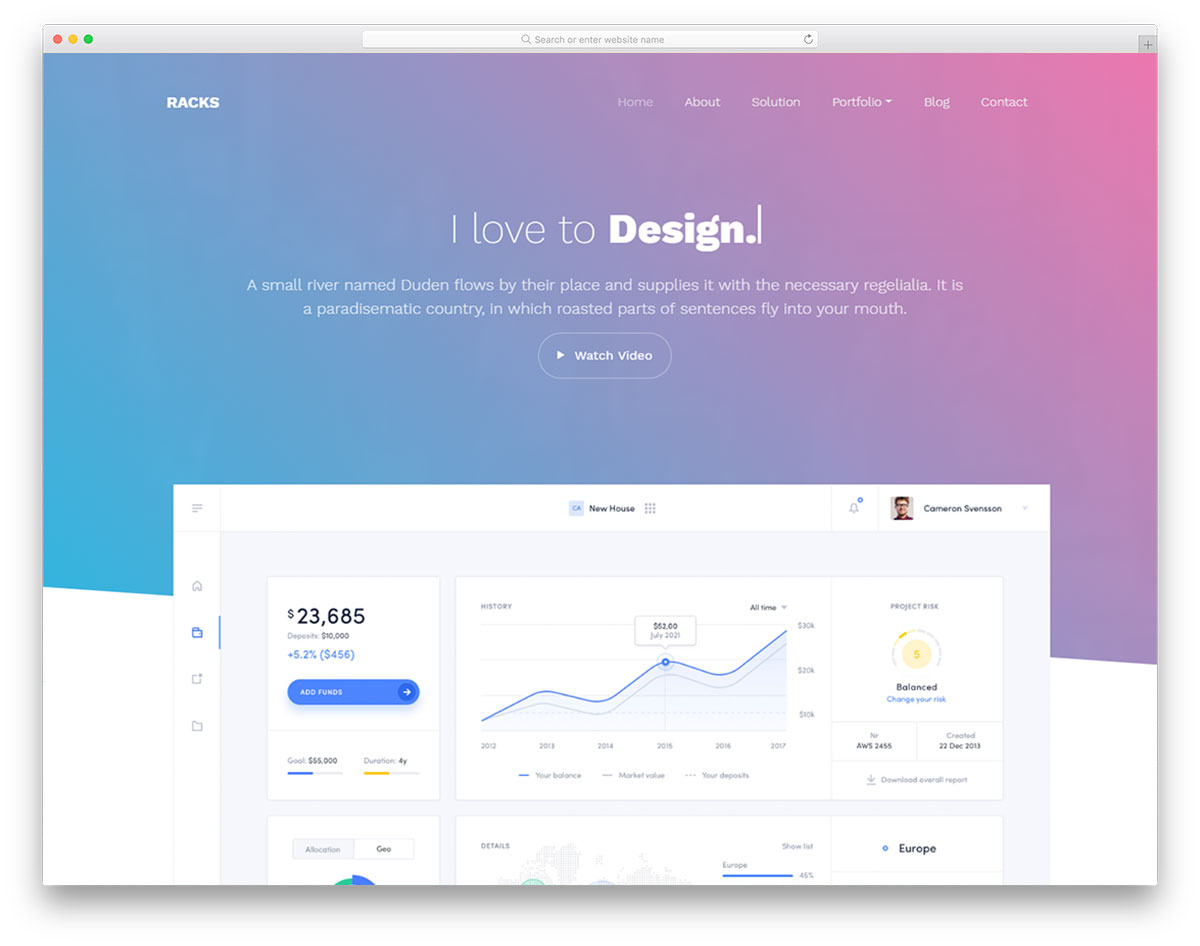 Racks - Software Company Website Template 2025 - Colorlib