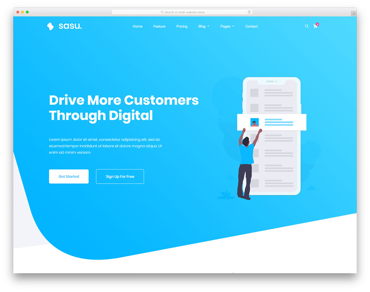 Sasu - Best App Launch Website Template 2025 - Colorlib