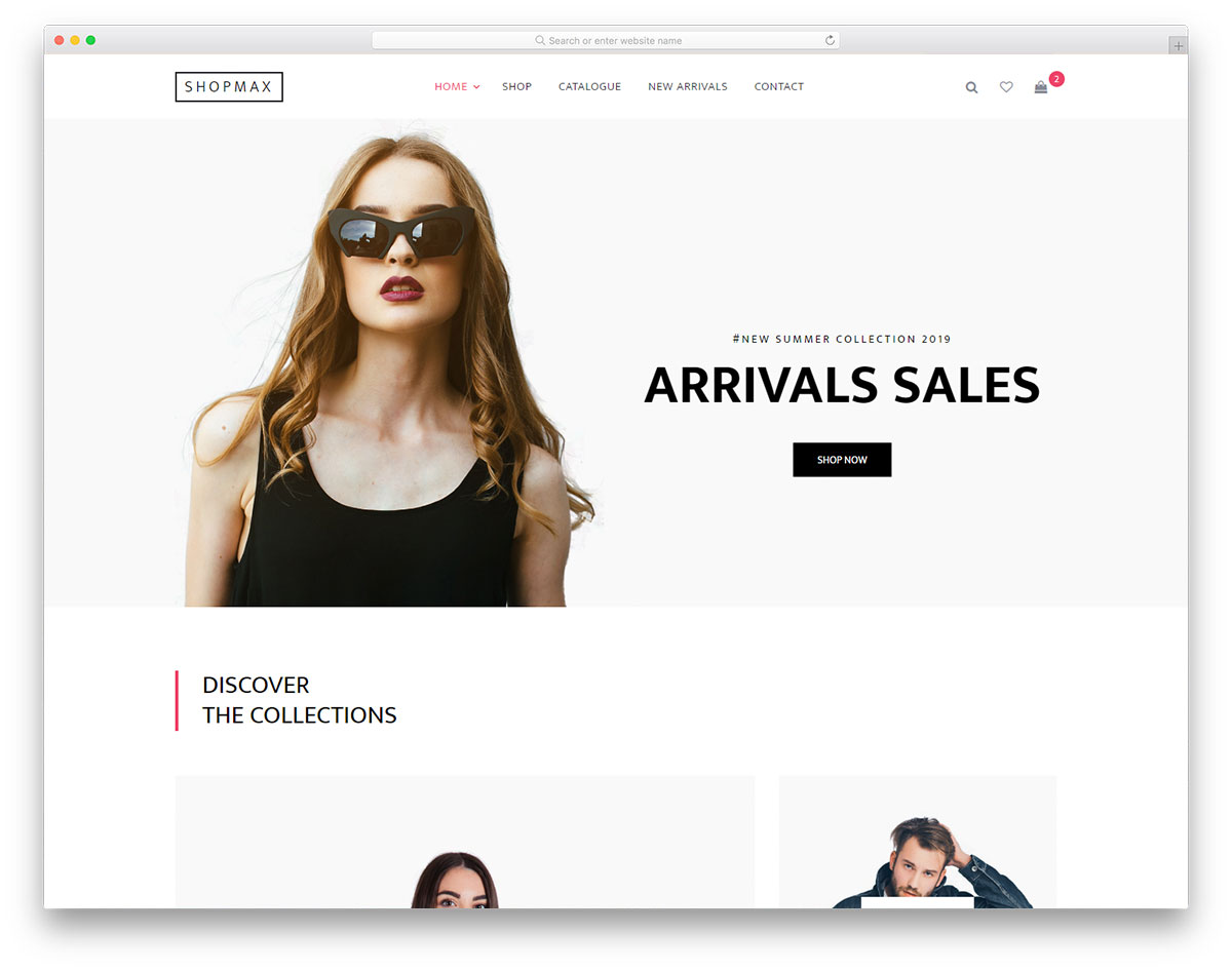 Shopmax - Free Minimal Online Shop Website Template 2025 - Colorlib