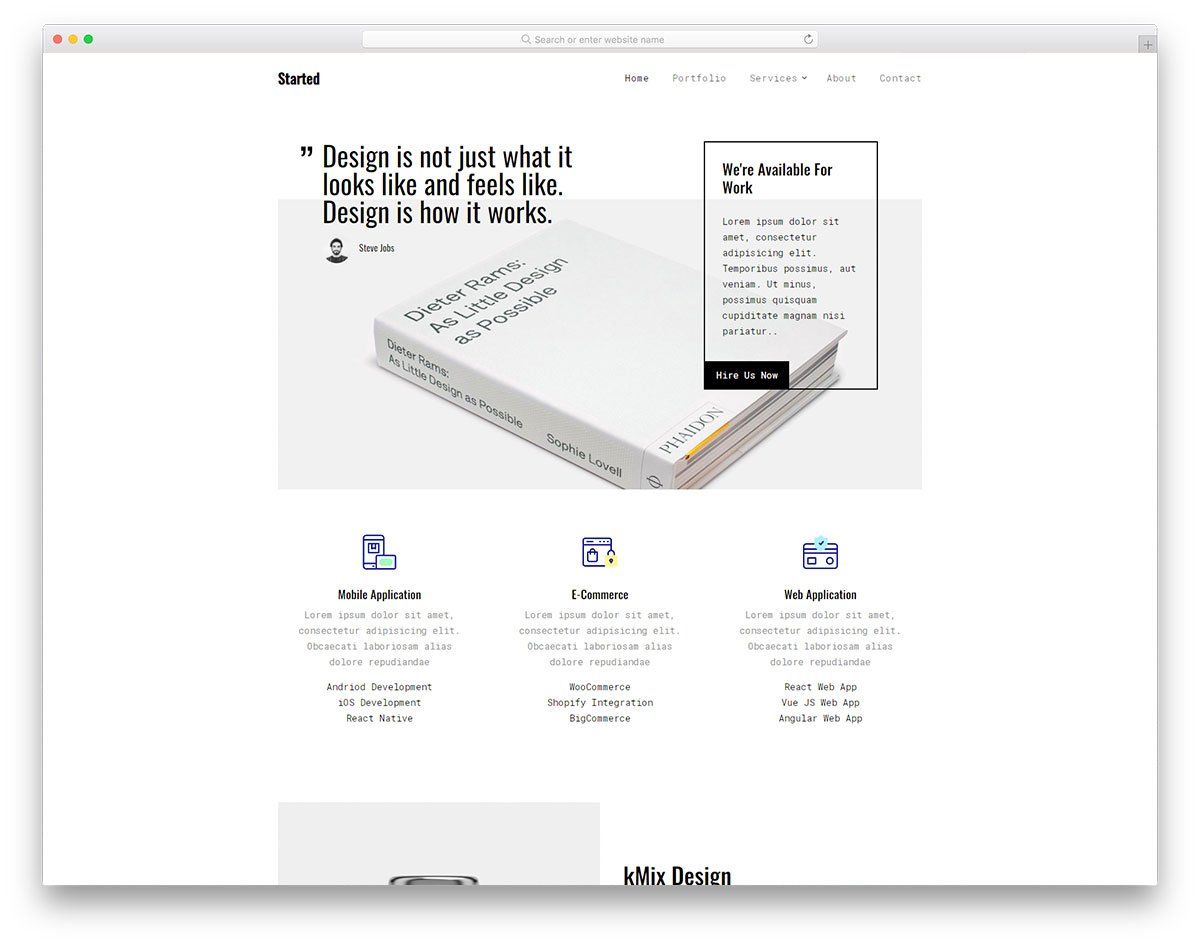 Started - Free Startup Company Website Template 2025 - Colorlib