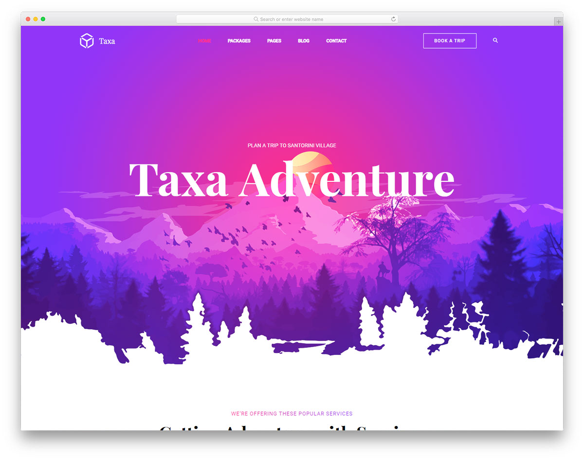 Taxa Free Mobile Friendly Travel Website Template 2024 Colorlib