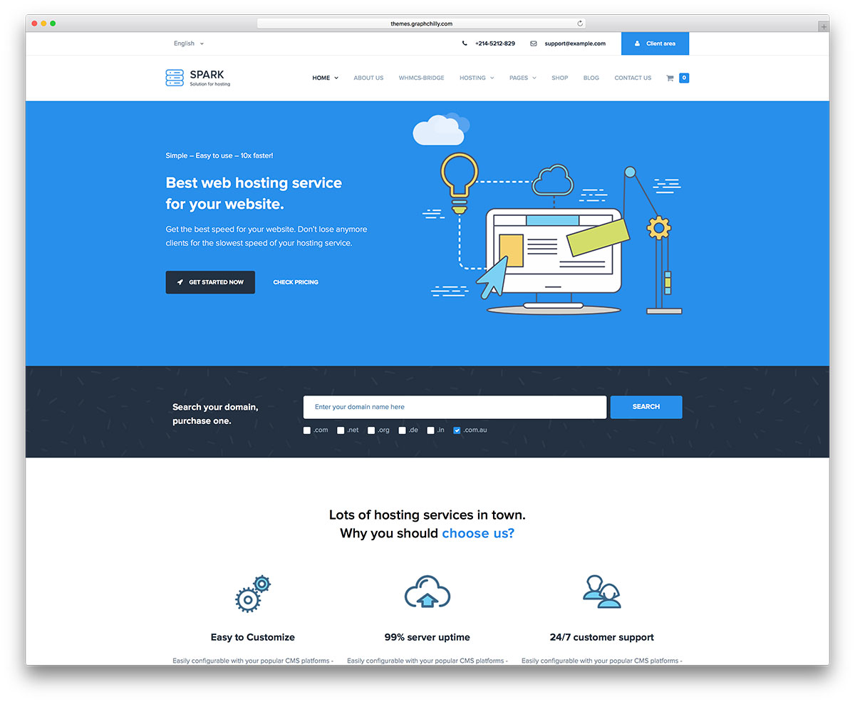 19 Best Hosting WordPress Themes With WHMCS 2022 - Colorlib