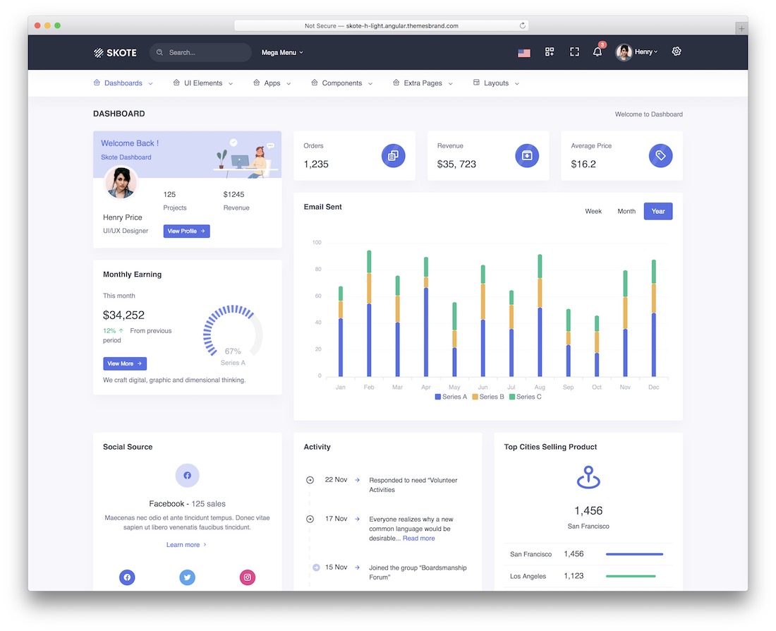 12 Best Bootstrap Angular Templates 2022 - Colorlib