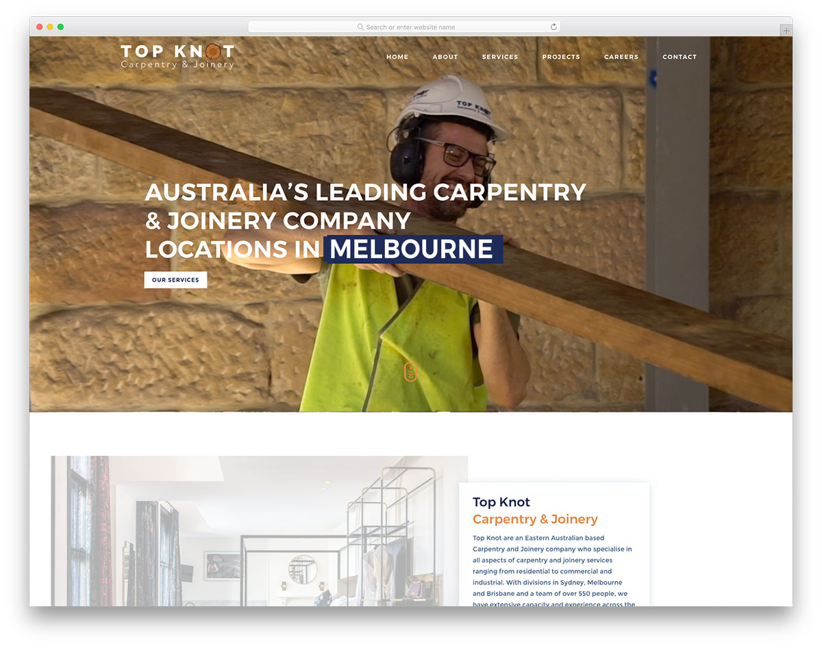 18 Best Carpentry Websites Inspiration To Reinforce Brands 2022 - Colorlib