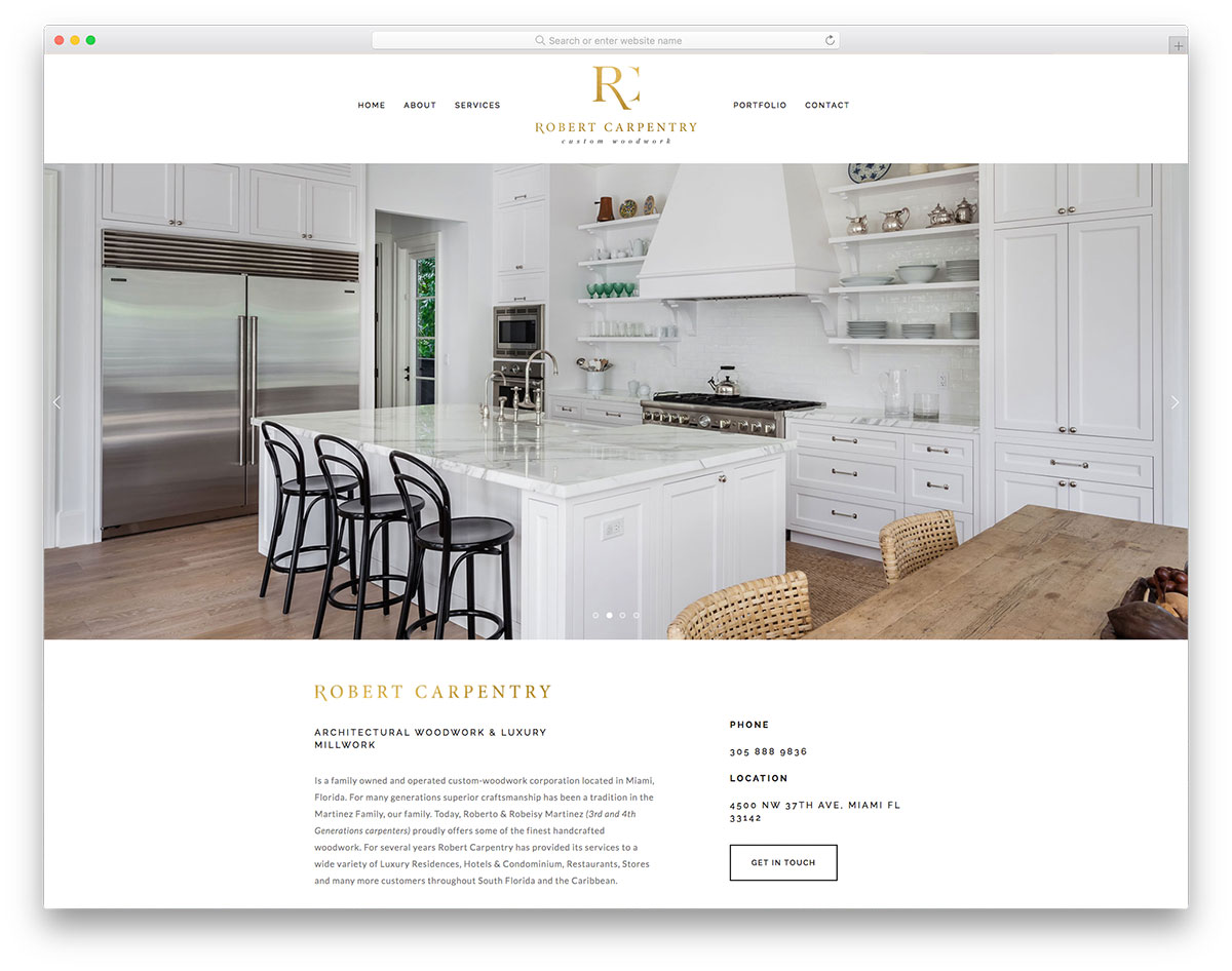 18 Best Carpentry Websites Inspiration To Reinforce Brands 2022 - Colorlib