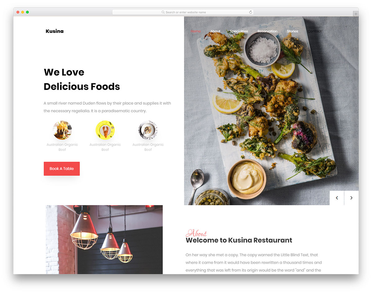 30 Best Food / Drinks Website Templates 2022 - Colorlib
