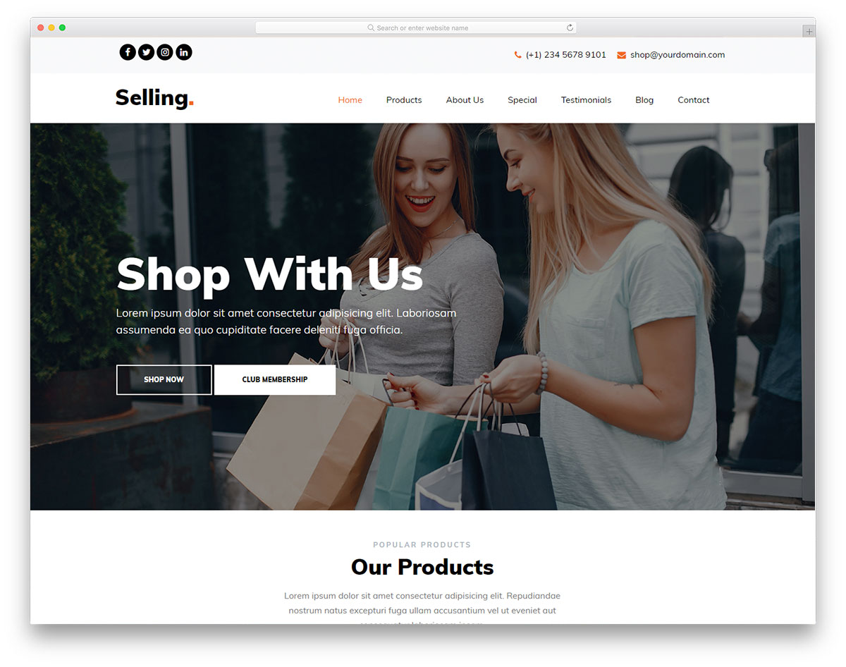 50 Best One Page Website Templates 2022 - Colorlib