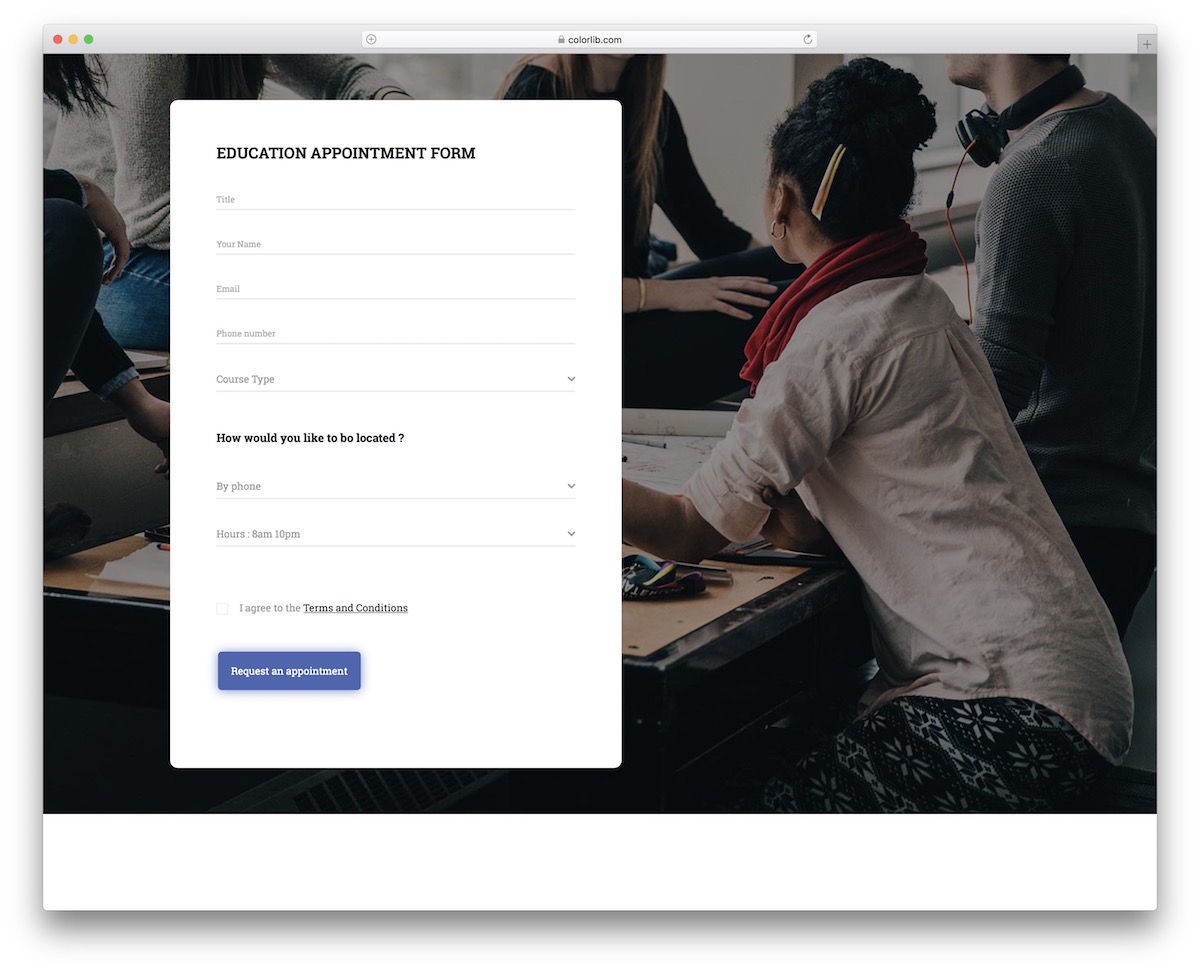 40 Best Registration Forms Website Templates 2022 - Colorlib