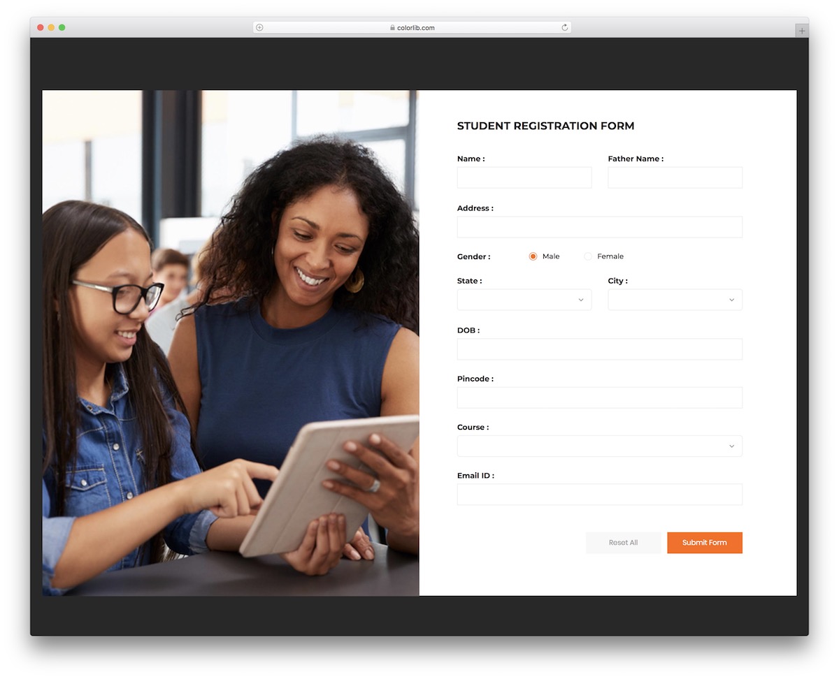 40 Best Registration Forms Website Templates 2022 - Colorlib