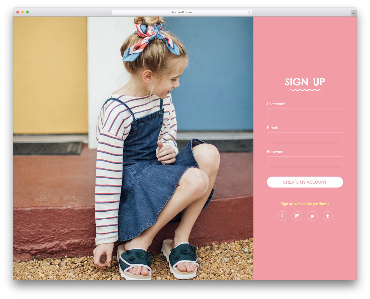 40 Best Registration Forms Website Templates 2022 - Colorlib