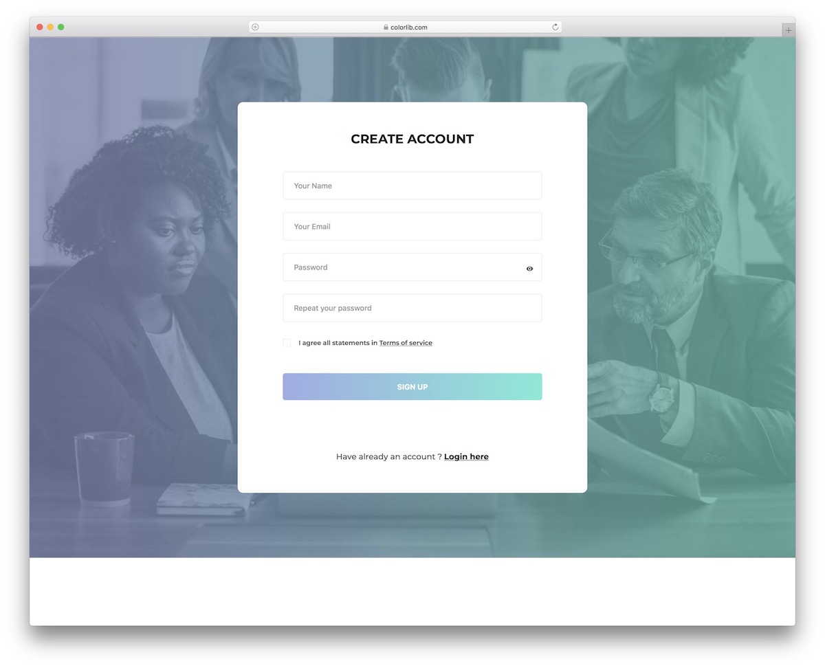 40 Best Registration Forms Website Templates 2022 - Colorlib