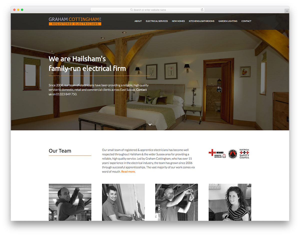 19 Best Electrician Website Designs Inspiration 2022 - Colorlib