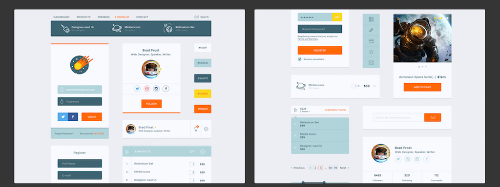 Top 30 Free Mobile UI Kits for App Designers 2021 - Colorlib