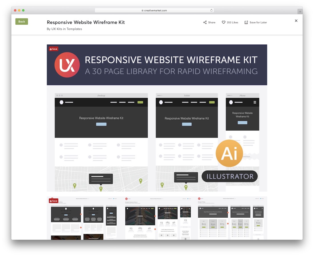 Top 13 Free Web Page Wireframe Kits for Web Designers & Developers - Colorlib