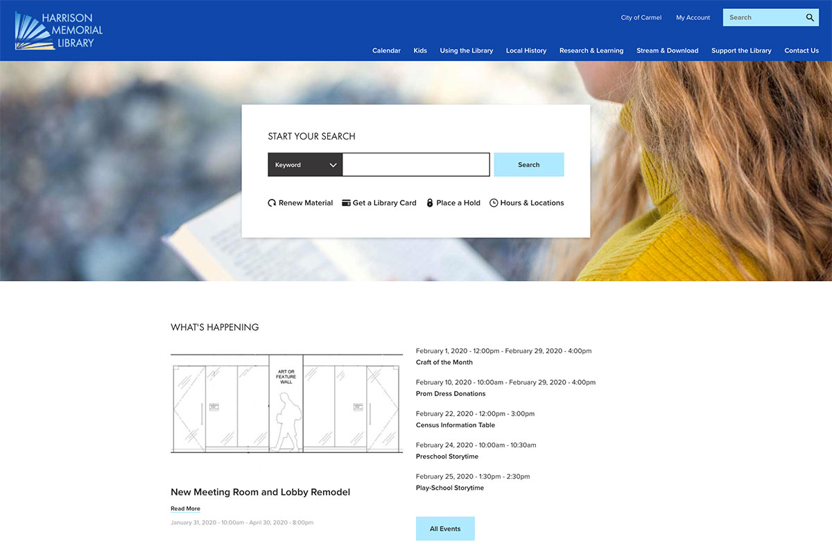 19 Best Library Website Design Inspiration 2022 - Colorlib