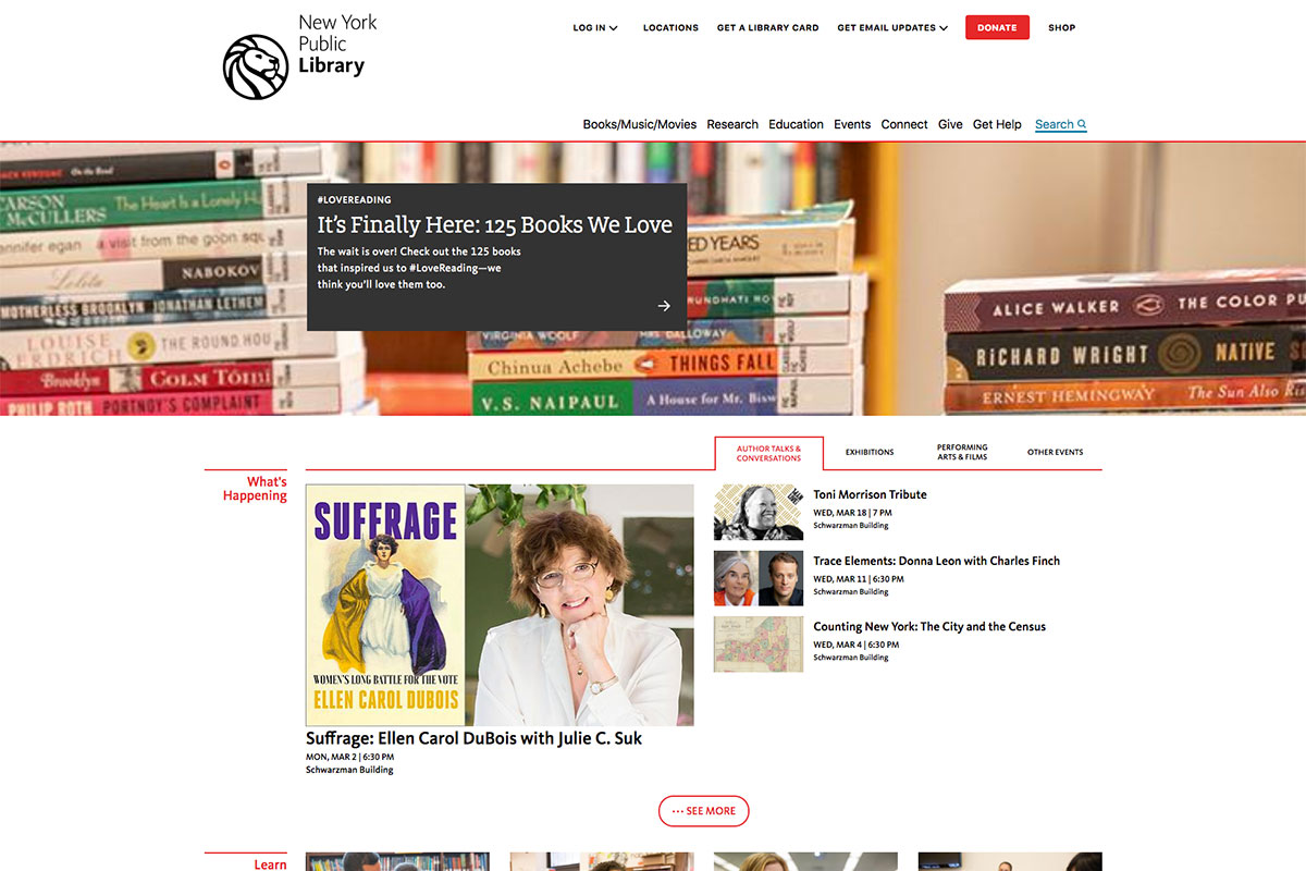 19 Best Library Website Design Inspiration 2022 - Colorlib