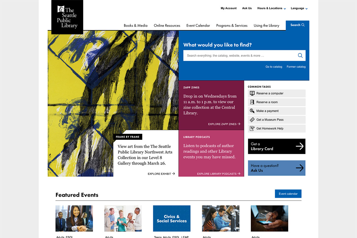 19 Best Library Website Design Inspiration 2022 - Colorlib