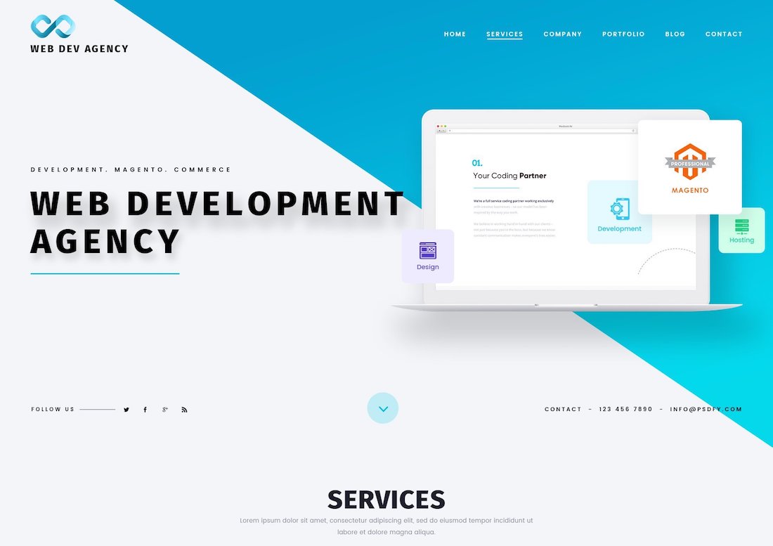 30 Free One-Page PSD Web Templates in 2022 - Colorlib