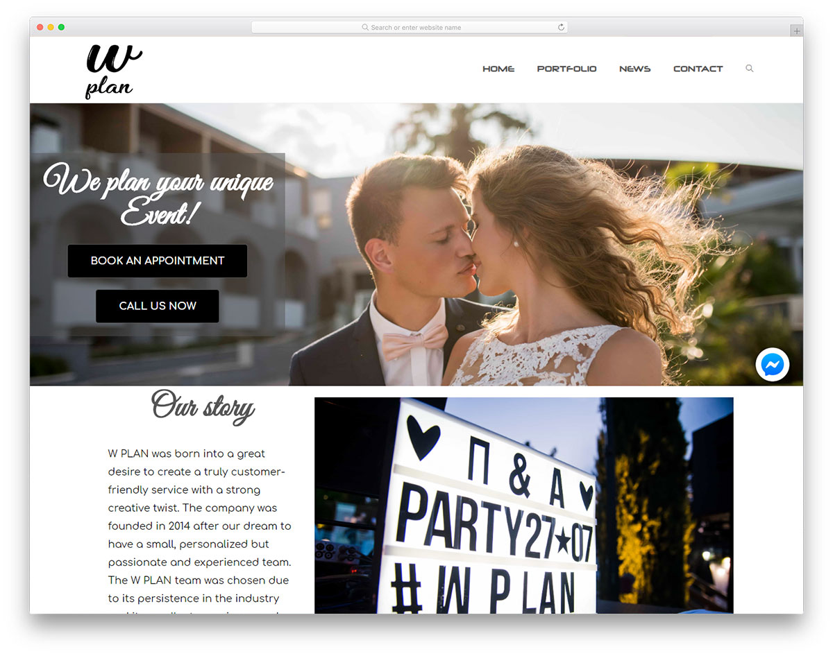 18 Best Party Planner Websites For Design Inspiration 2022 - Colorlib