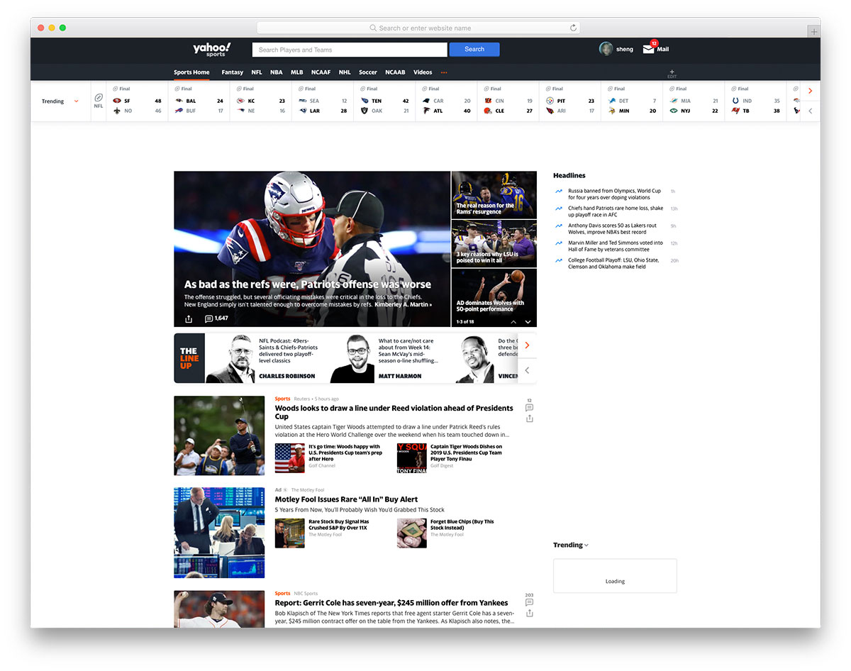 19 Best Sports Blogs Design For Inspiration 2022 - Colorlib