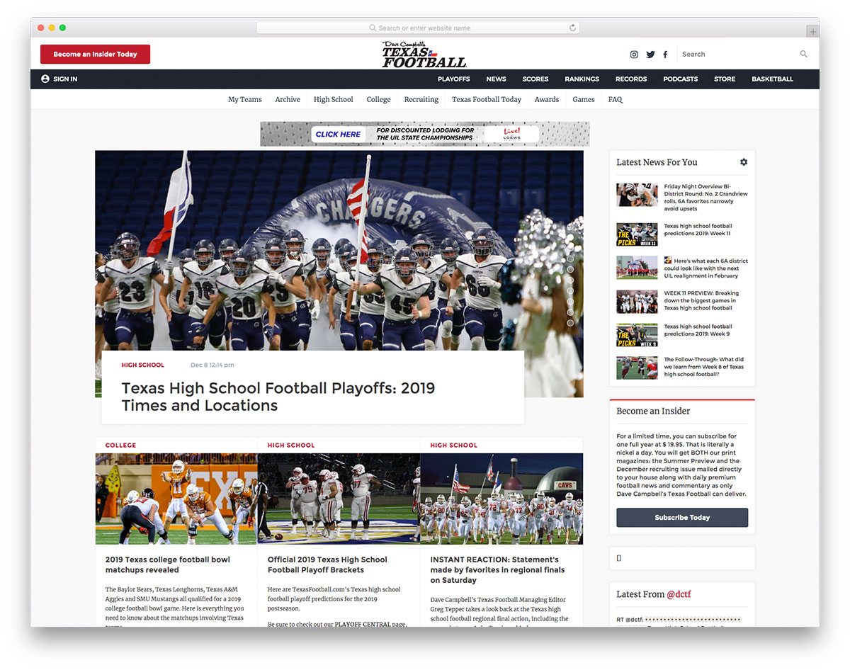 19 Best Sports Blogs Design For Inspiration 2022 - Colorlib