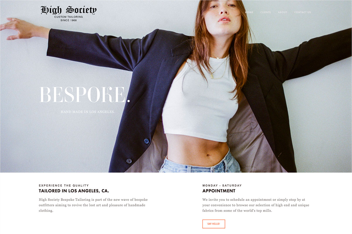 20 Best Tailor Website Design Inspiration 2022 - Colorlib